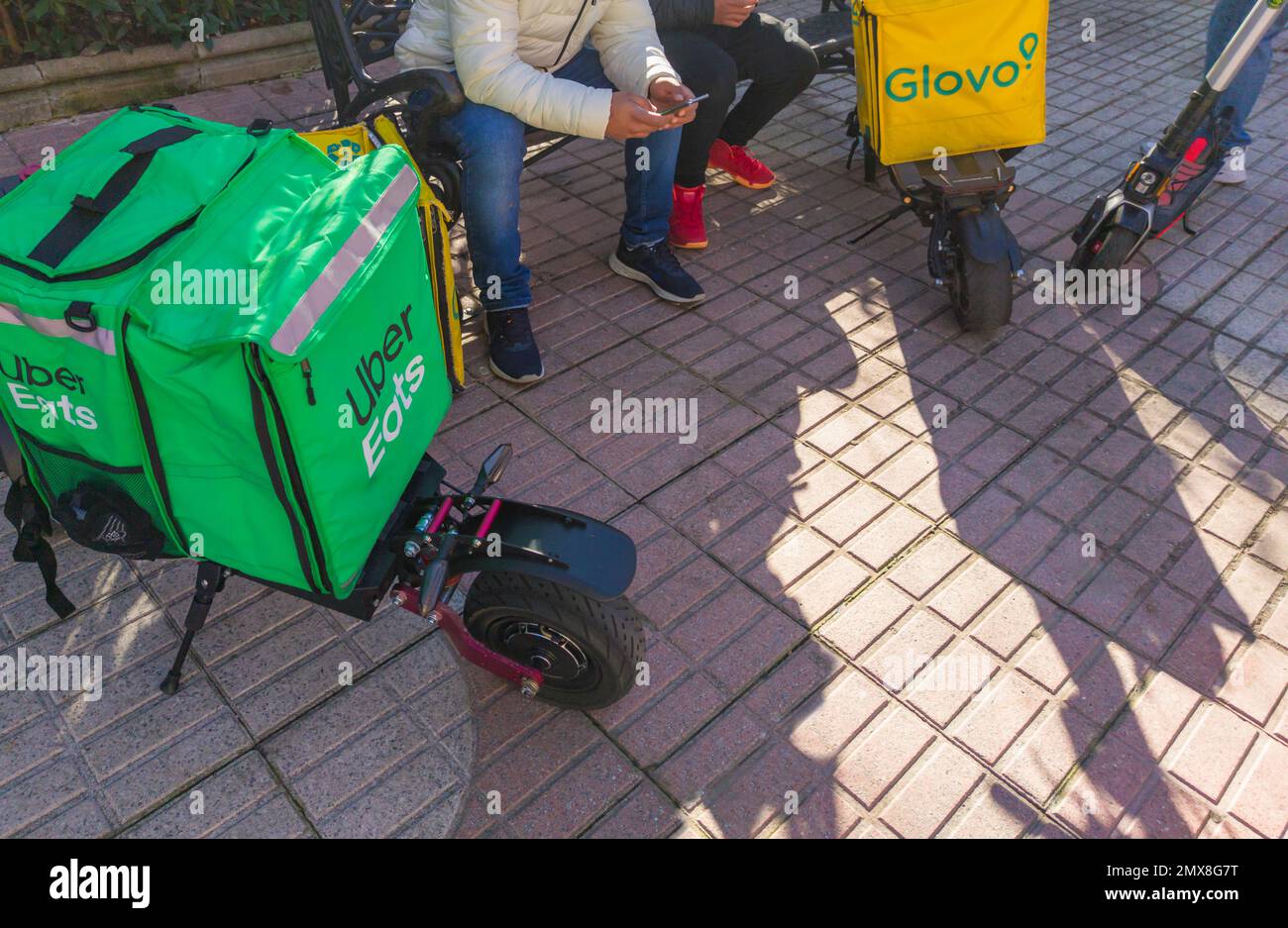 Multi compartment food delivery backpack hi-res stock photography and ...