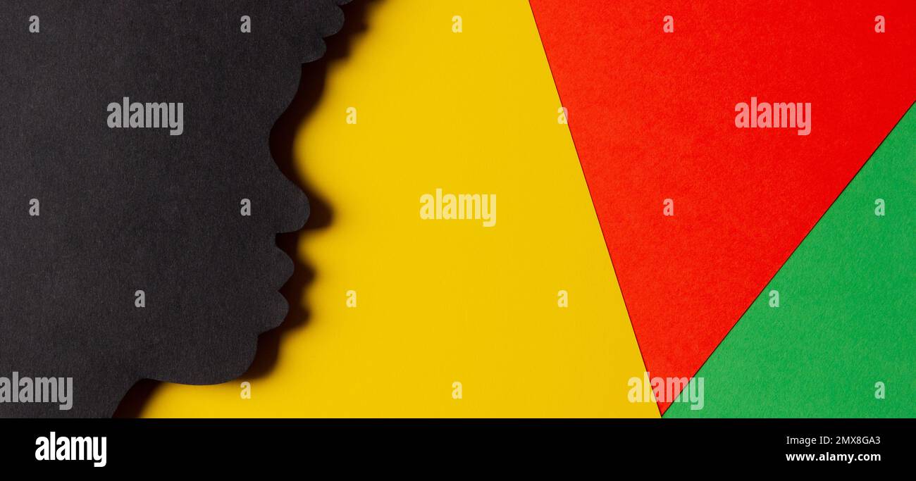 Black History Month color background. African Americans history ...