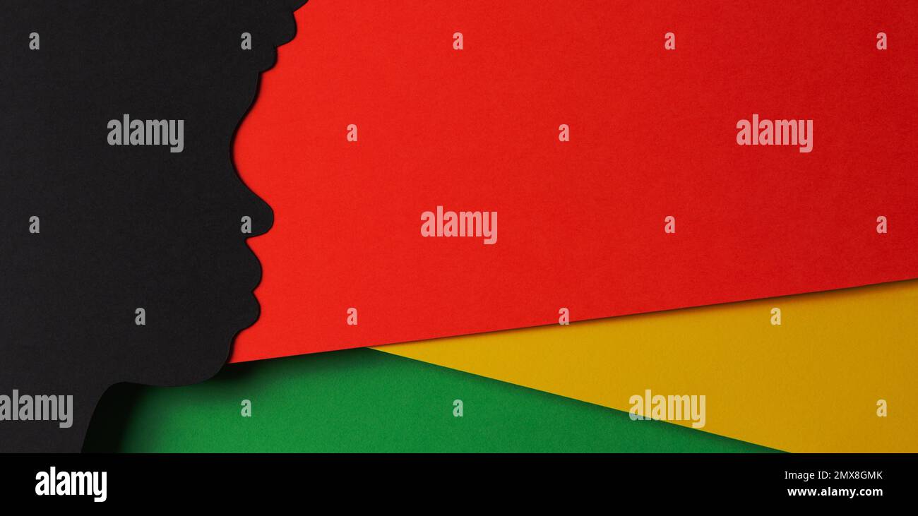 Black History Month color background. African Americans history ...