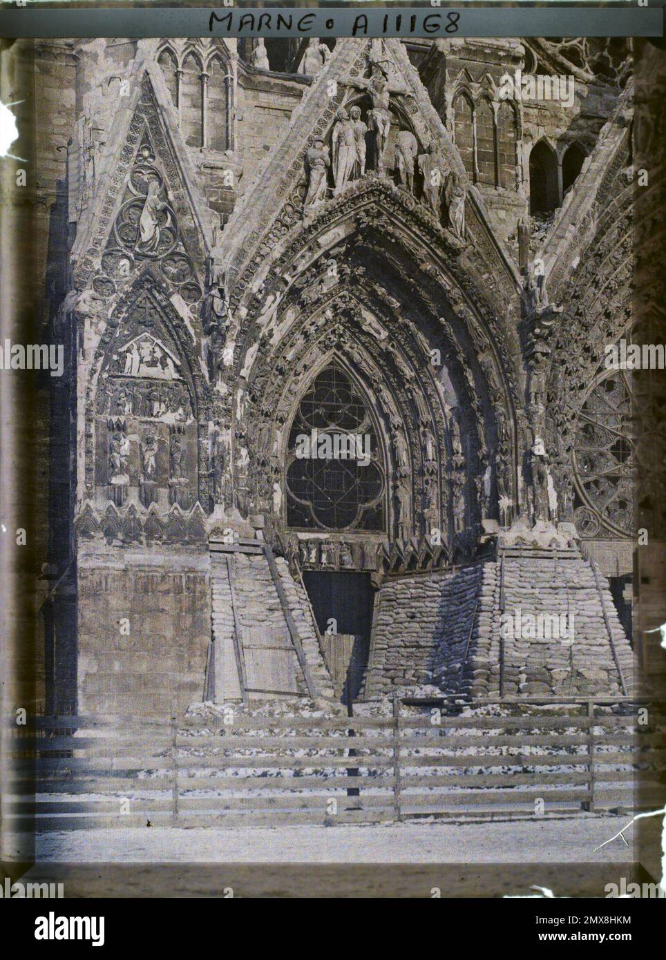 Reims, Marne, Champagne, France part dedicated to the passion of Christ ...
