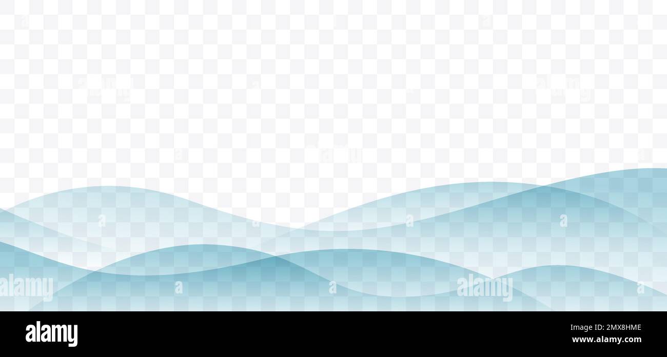 Smooth wave pattern. Transparent water wave background. Vector ...