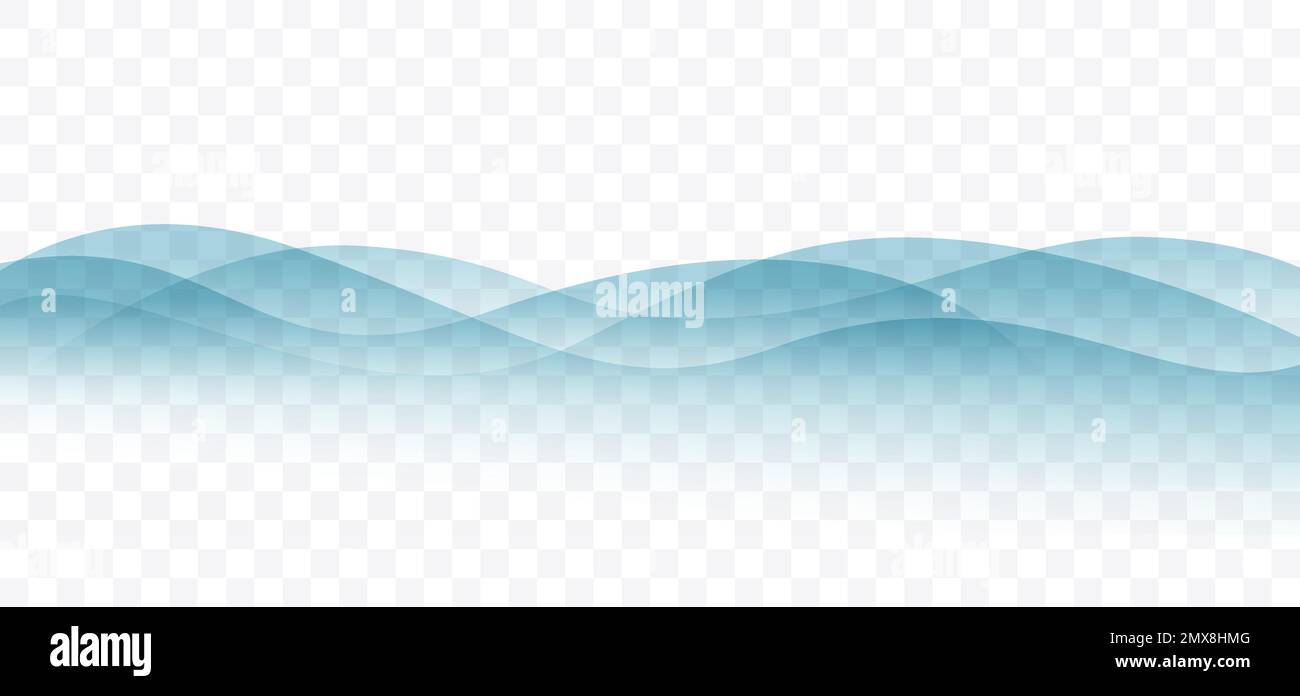 Smooth wave pattern. Transparent water wave background. Vector ...