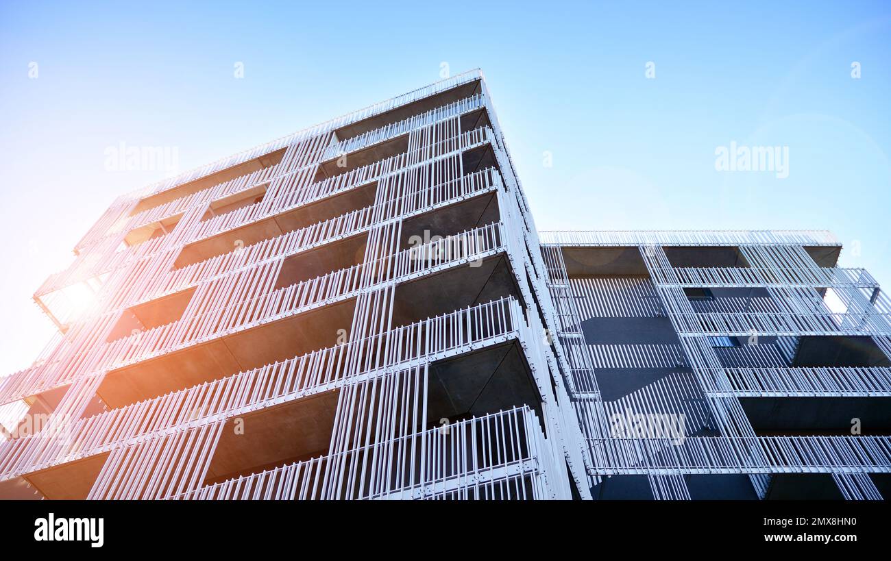 Apartments in residential complex. Housing structure at modern house ...