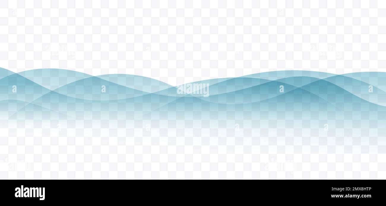 Smooth wave pattern. Transparent water wave background. Vector ...