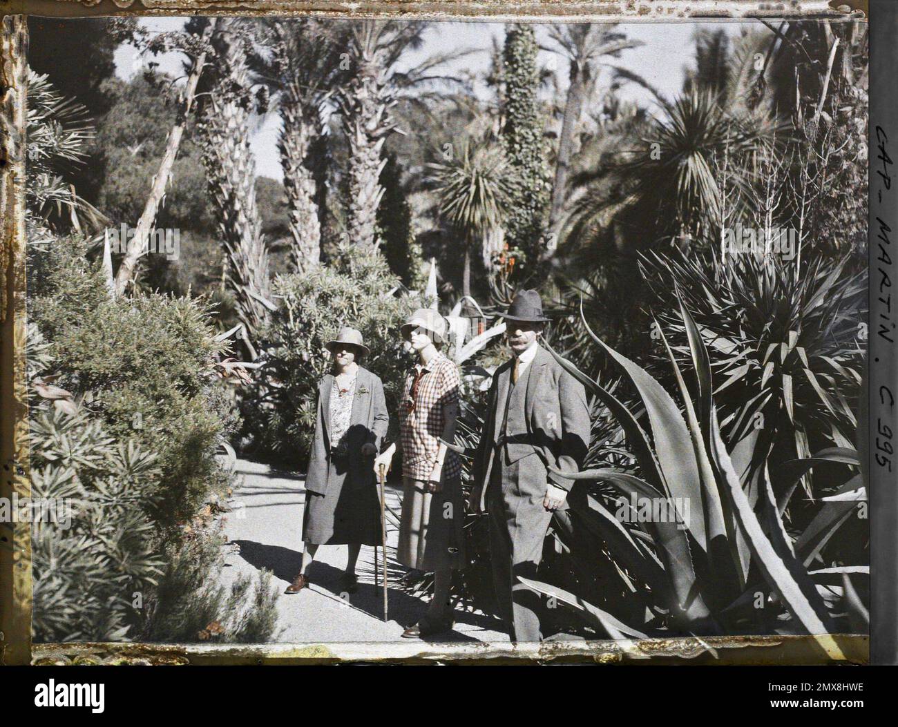 Cap Martin, France The Siegfried family, including Julie on the left ...