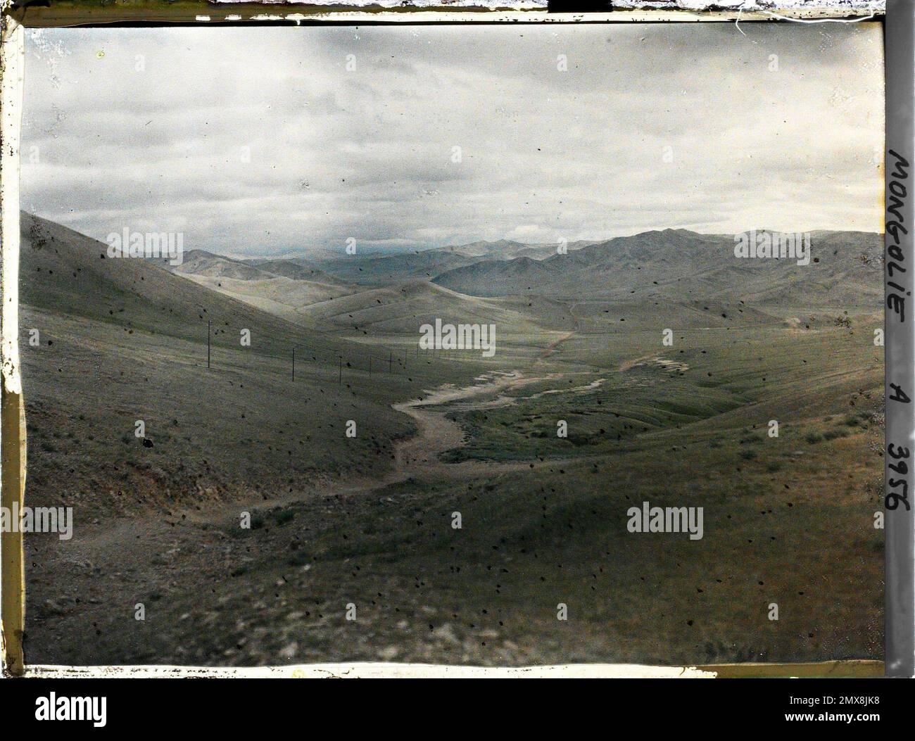Between Kiakhta and Ourga, Transbaïkalie, Mongolia the track bordered ...
