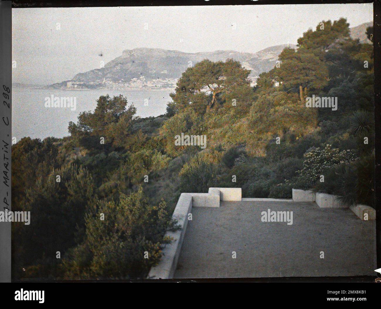 Property of Albert Kahn, Cap Martin, France shrubs in flowers located ...