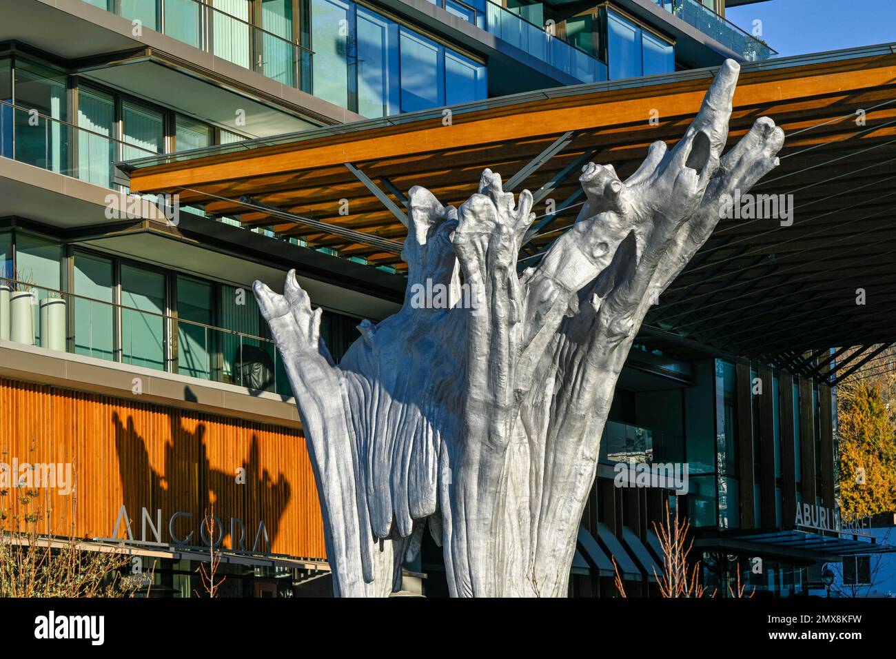Tree Snag, public art, sculpture, by Douglas Coupland, Ambleside, West ...