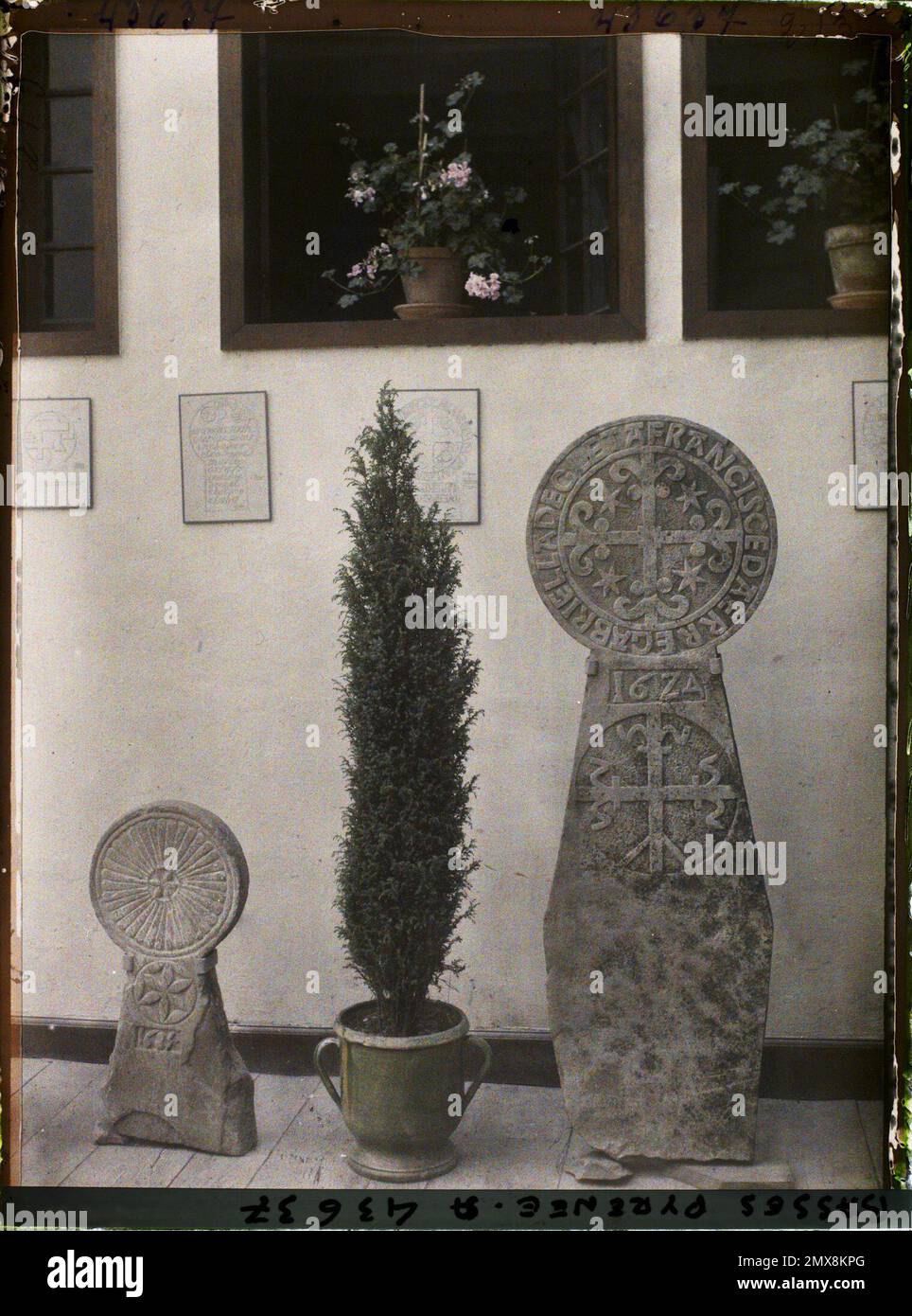 Bayonne, France Basque museum, tombstones , 1924 - Aquitaine - Auguste ...