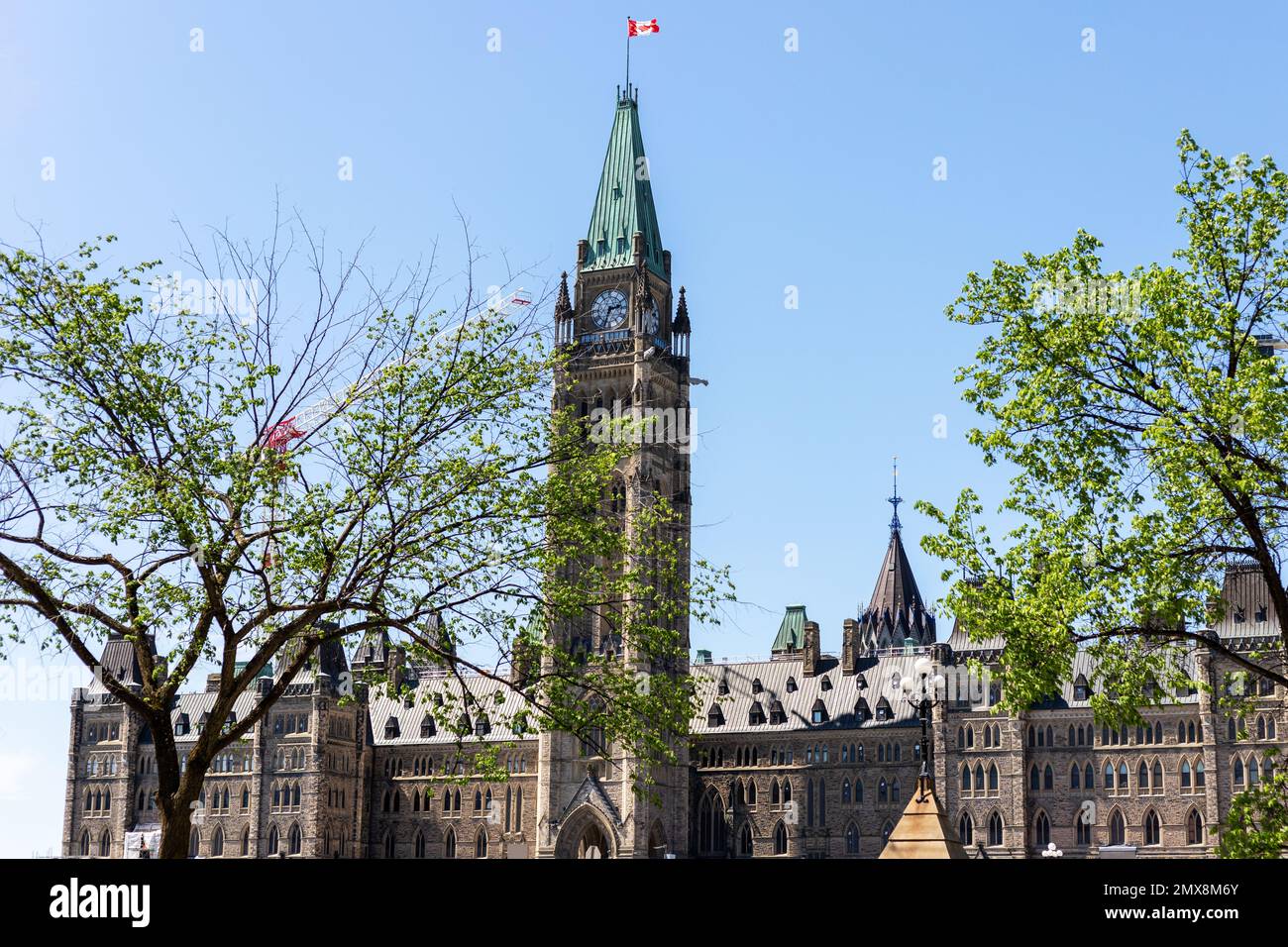 Parliament building with trees in spring season Stock Photo - Alamy