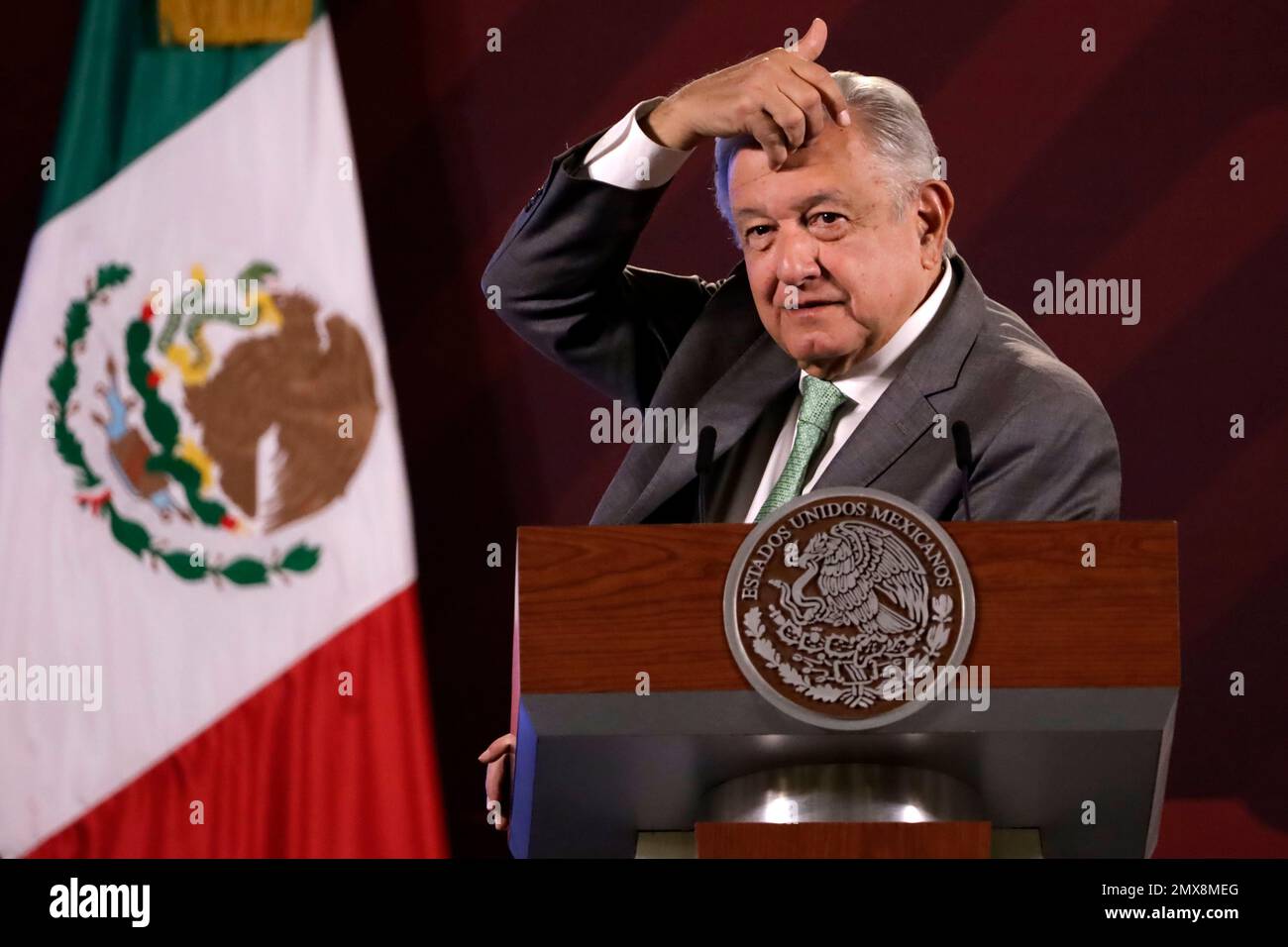 Non Exclusive: February 2, 2023, Mexico City, Mexico: Mexican President ...