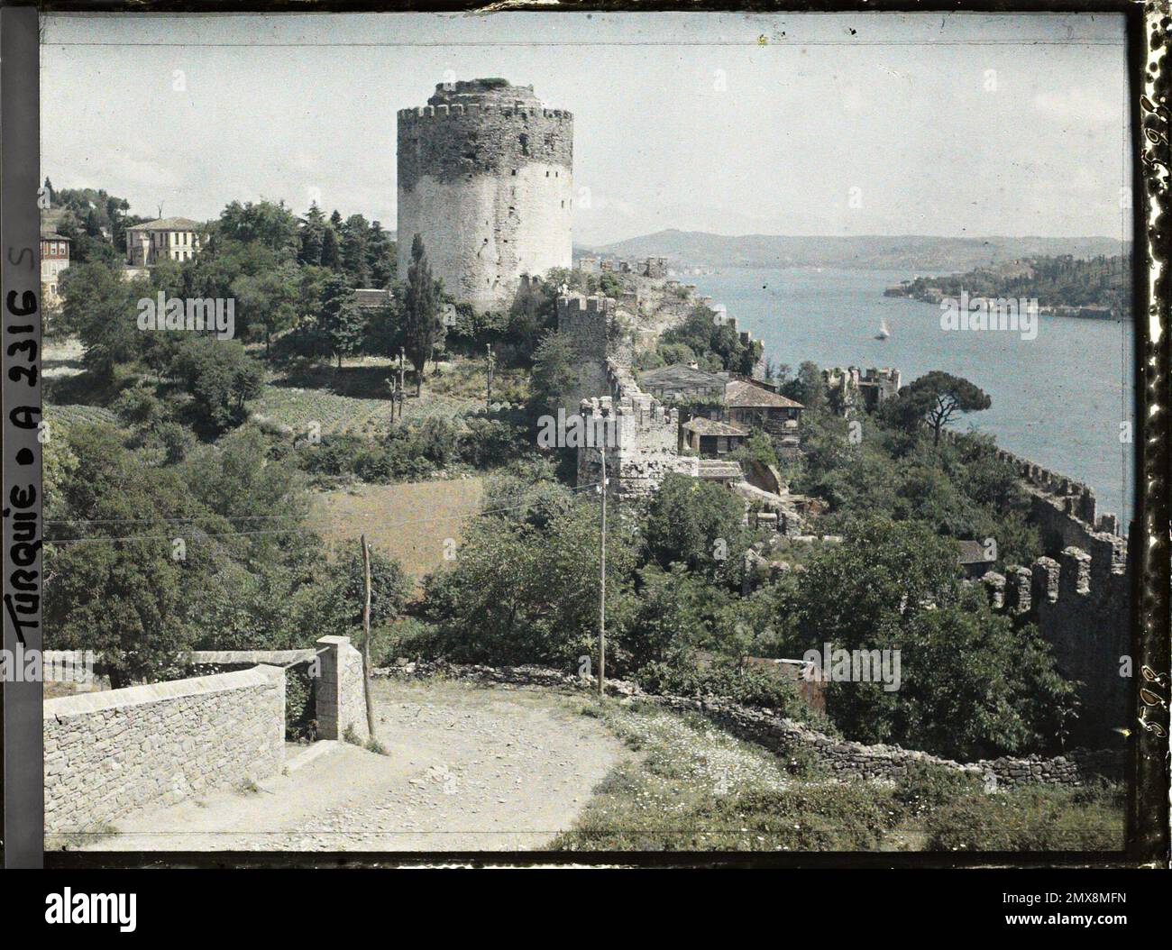 Rumeli Hisar, Turkey the castle dominating the bosphorus , 1913 ...