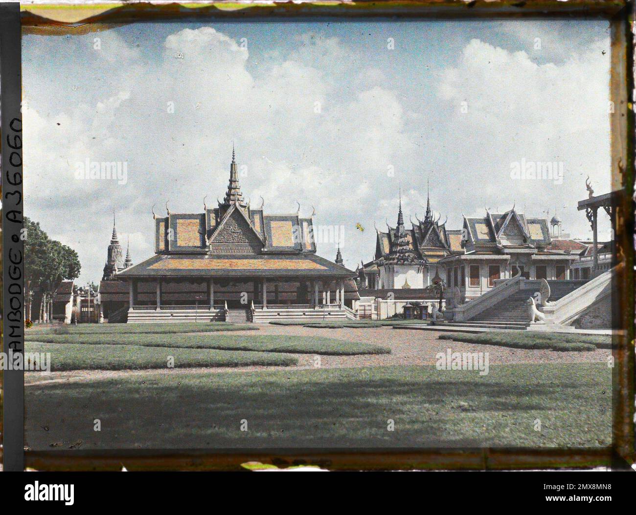 Phnom Penh, Cambodia, Indochina Royal Palace Buildings , Léon Busy in ...