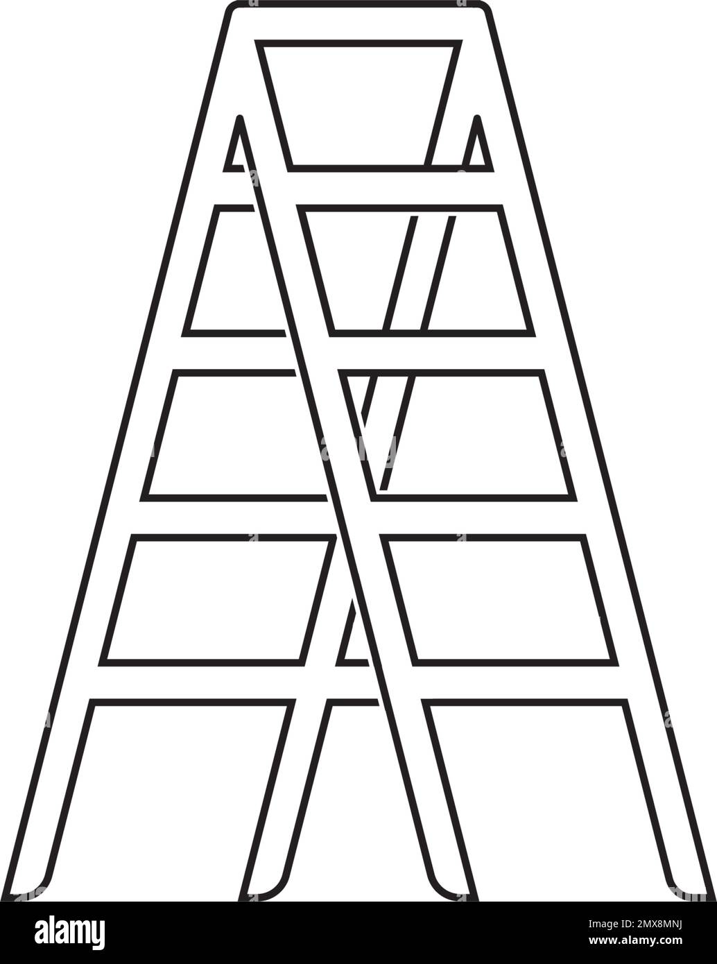 Fire ladder sign symbol Black and White Stock Photos & Images - Alamy