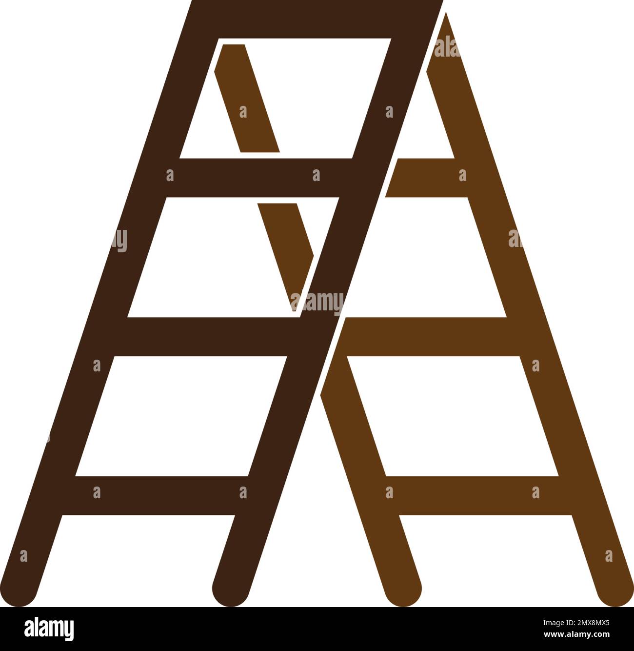 Stepladder vector vectors hi-res stock photography and images - Alamy
