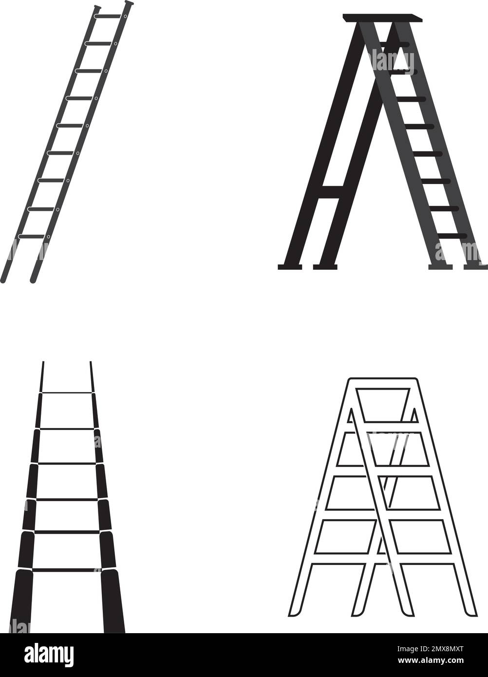 Ladder Icon Vector Logo Template Illustration Design. Vector EPS 10 ...