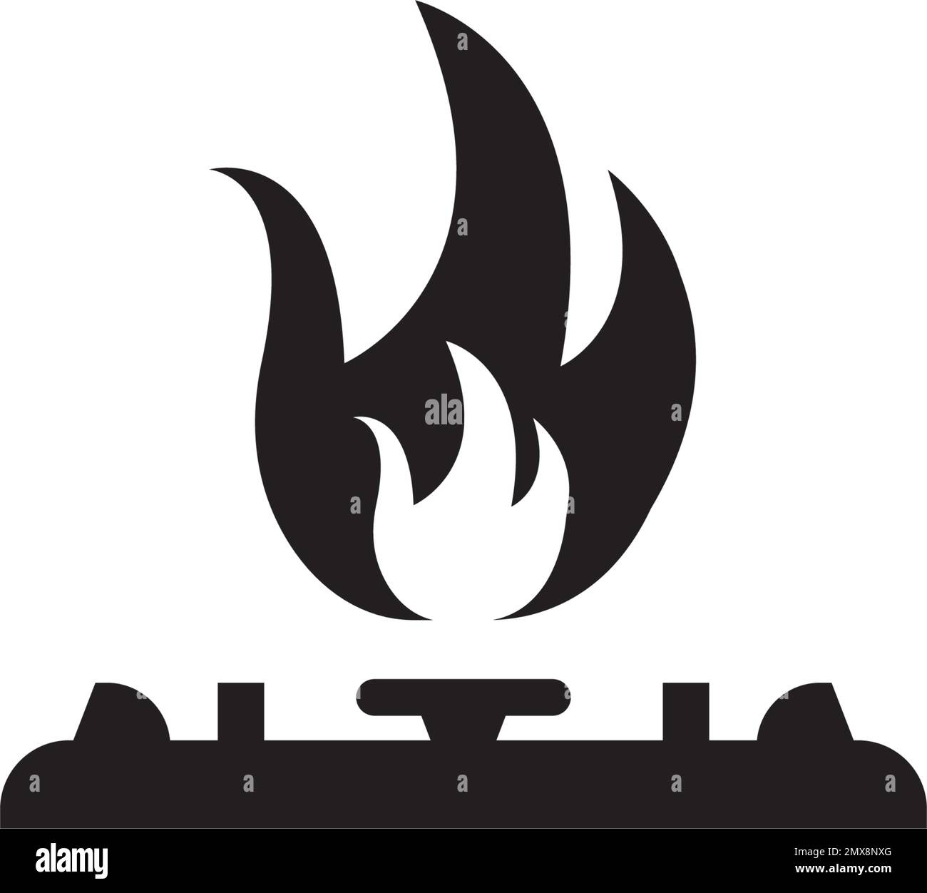 Gas stove icon vector design illustration logo template Stock Vector ...