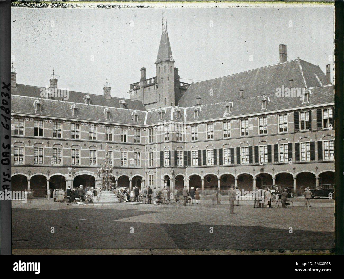 The Hague, the Netherlands the Binnenhof Court with the buildings ...