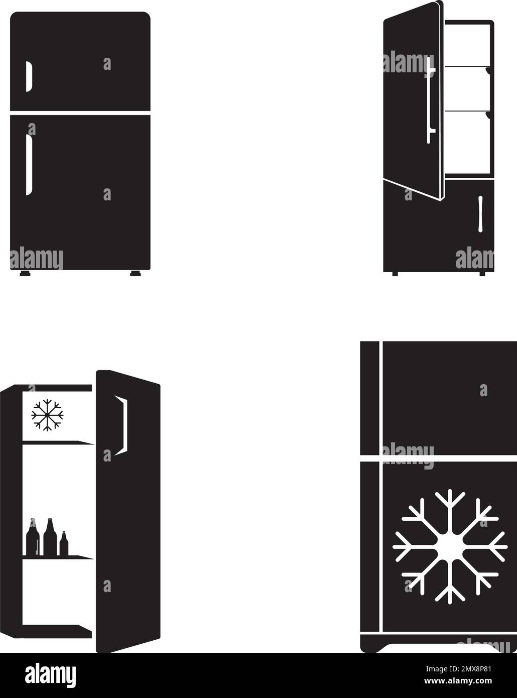 Refrigerator icon. Appliance vector icon. Refrigerator icon vector ...