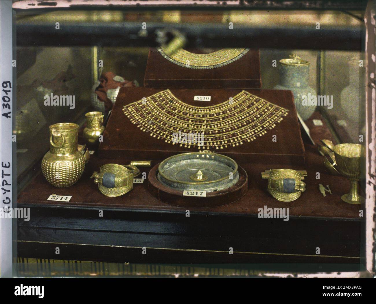 Cairo, Egypt, Africa objects of ornaments at the Egyptian museum , 1914 ...