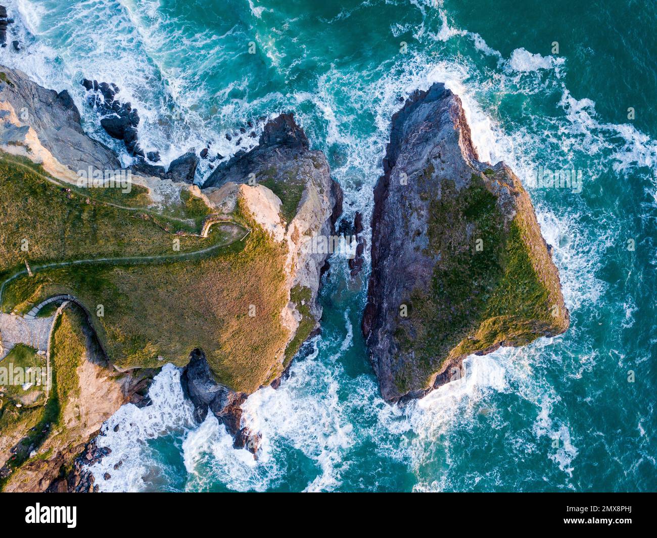 Bedruthan Steps Ocean Stock Photo - Alamy