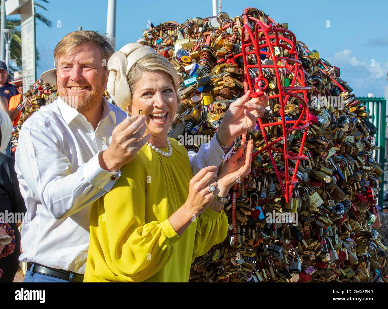 King Willem-Alexander and Queen Maxima of The Netherlands in Willemstad ...