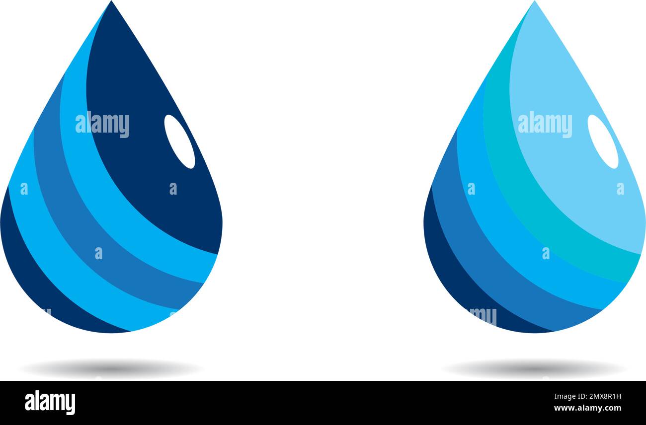 water drop logo vector illustration design Stock Vector Image & Art - Alamy