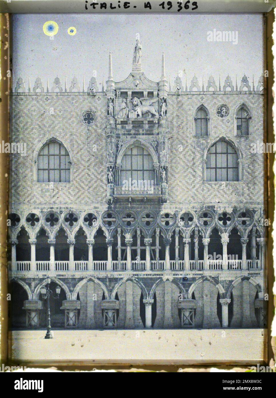 Venice, Italy west facade of the Ducal Palace or Palais des Doges ...