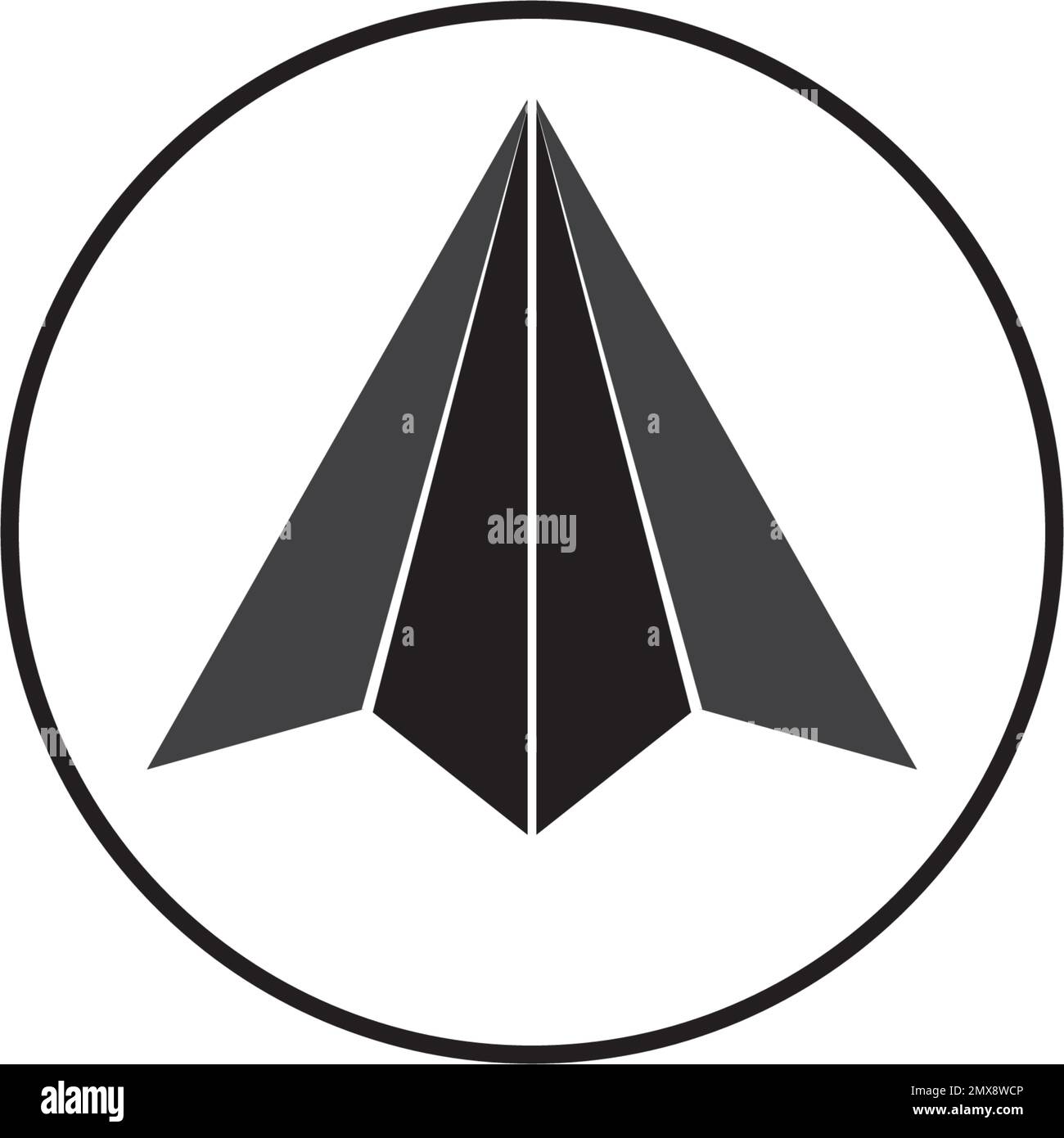 Paper plane icon vector, Send Message solid logo illustration Stock Vector Image & Art - Alamy