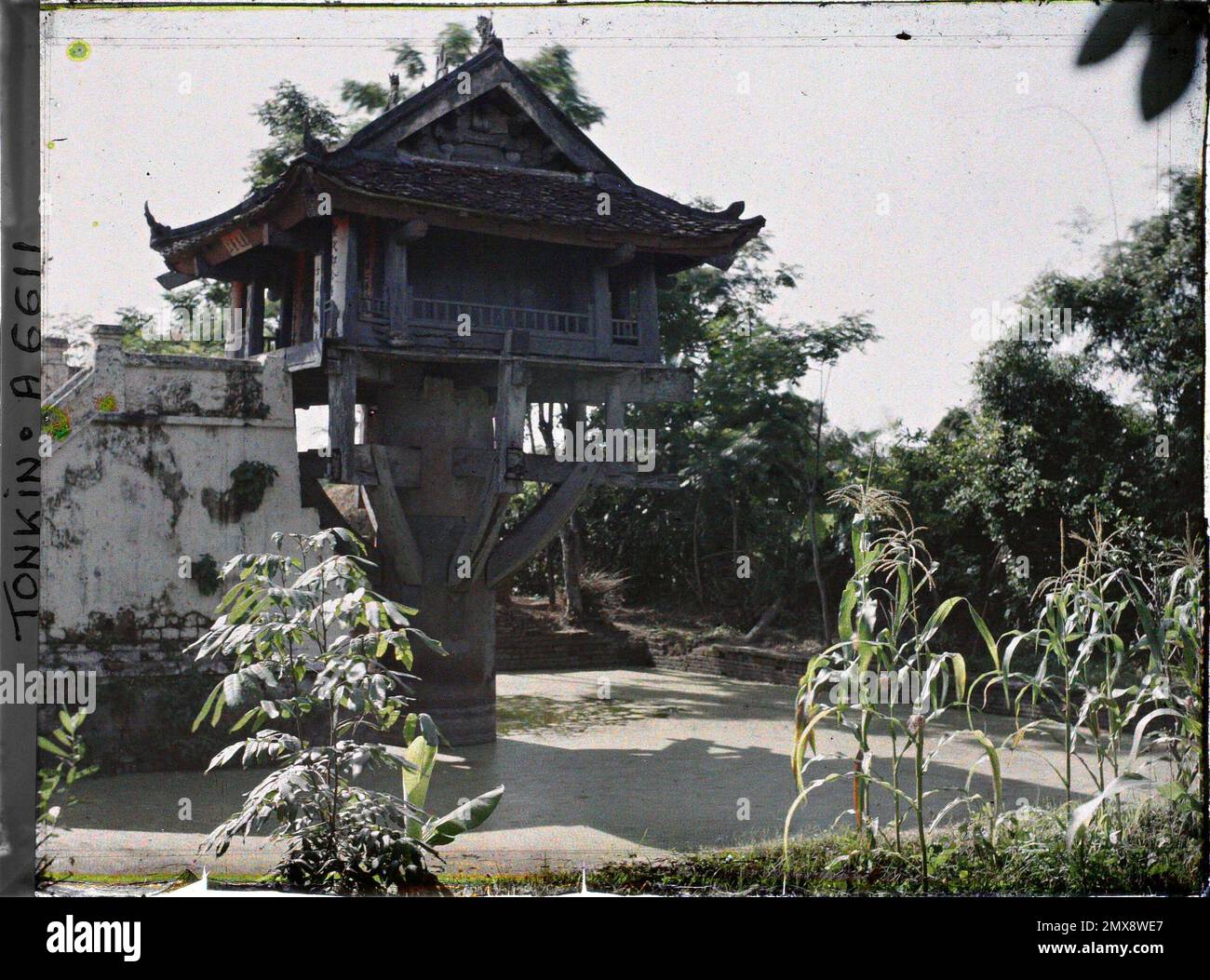 Village of Thanh-Bao, surrounded by Hà-Nôi, Tonkin, Indochina the Nhu ...