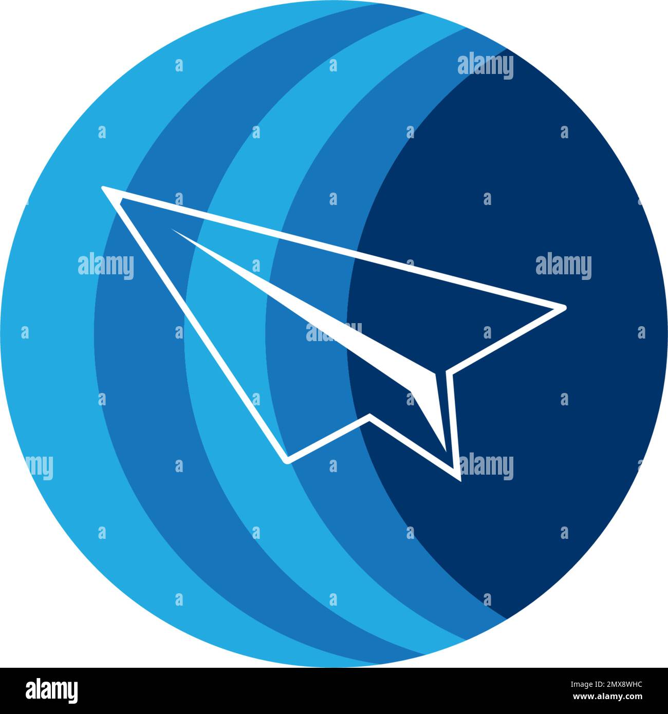Paper plane icon vector, Send Message solid logo illustration Stock Vector Image & Art - Alamy