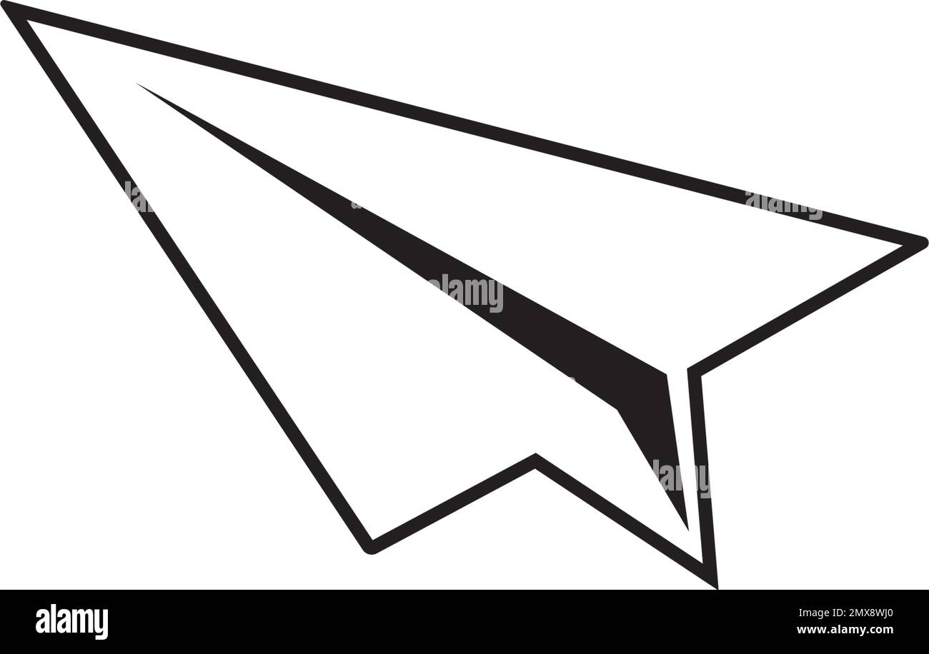 Paper plane icon vector, Send Message solid logo illustration Stock Vector Image & Art - Alamy