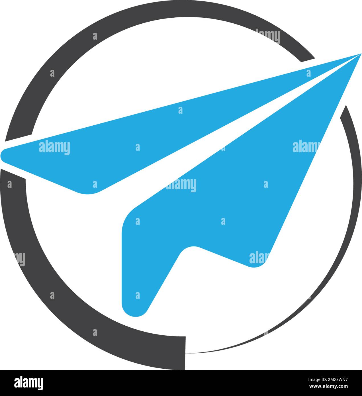 Paper plane icon vector, Send Message solid logo illustration Stock Vector Image & Art - Alamy
