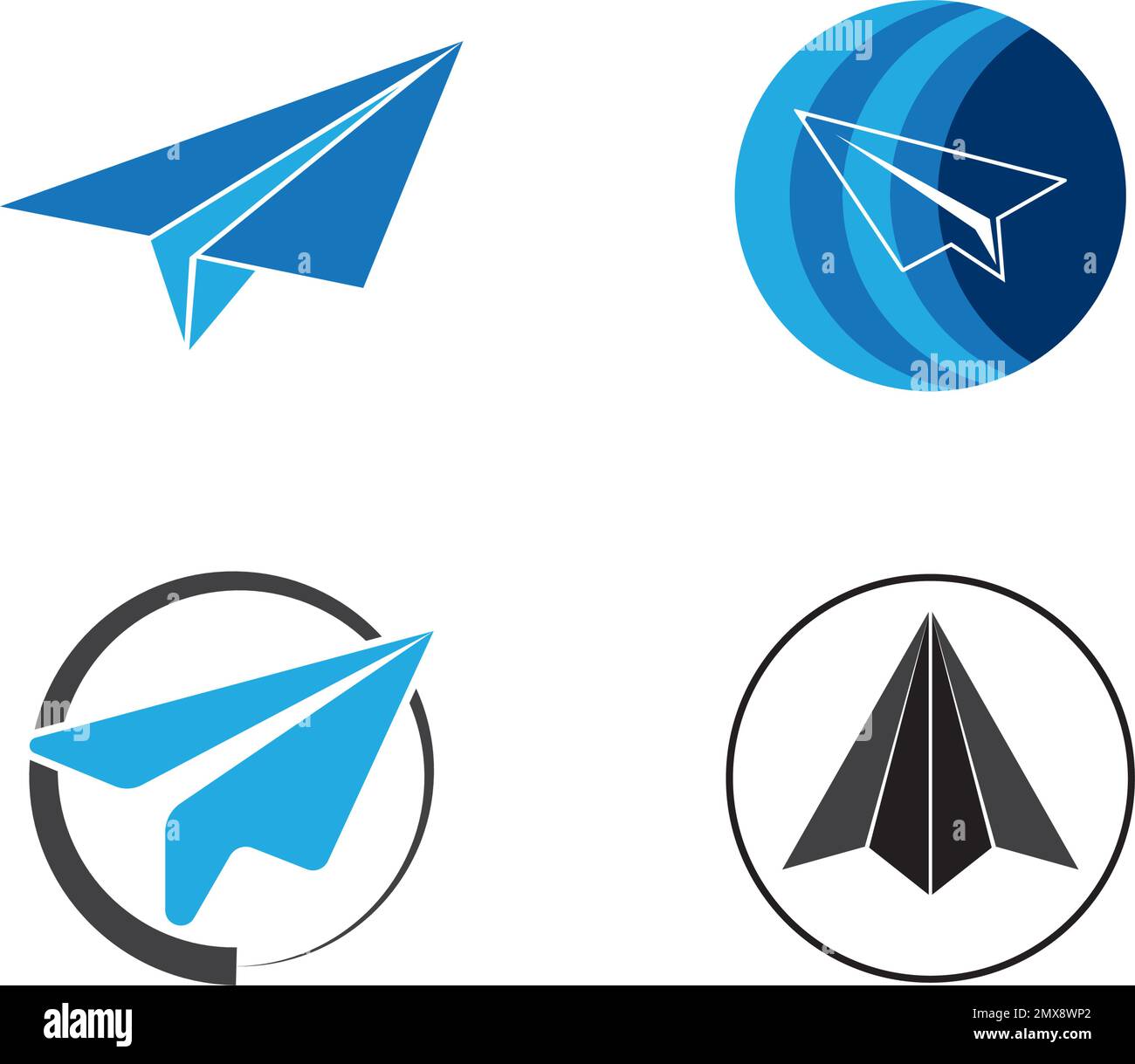 Paper plane icon vector, Send Message solid logo illustration Stock ...