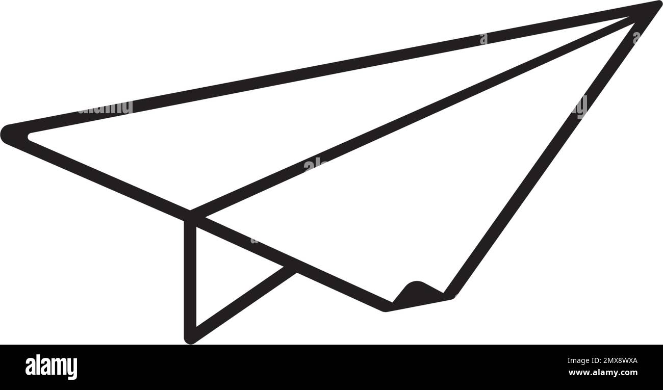 Paper plane icon vector, Send Message solid logo illustration Stock Vector Image & Art - Alamy