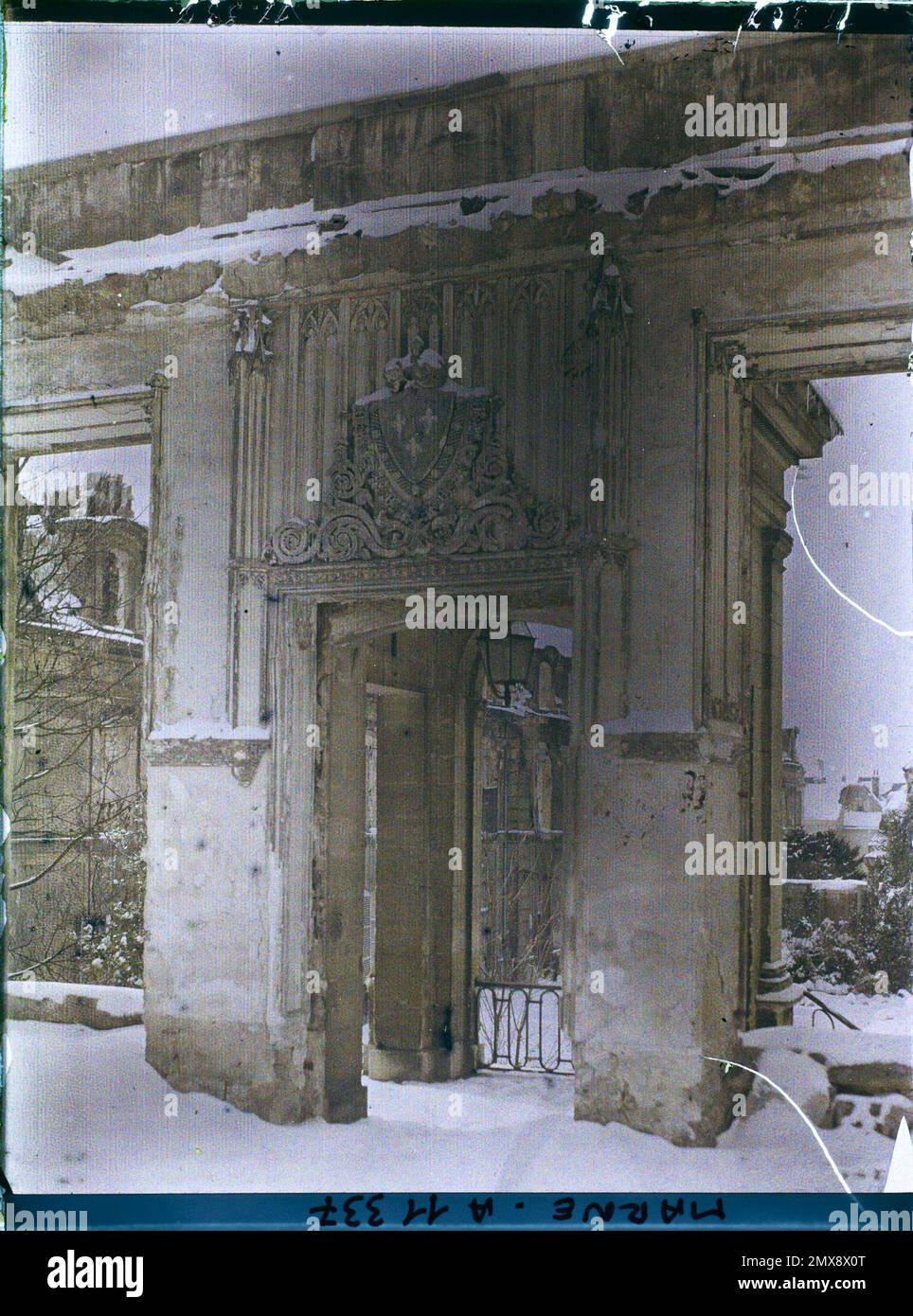 Reims, Marne, Champagne, France Entrance to the Roin Roin Hall, former ...