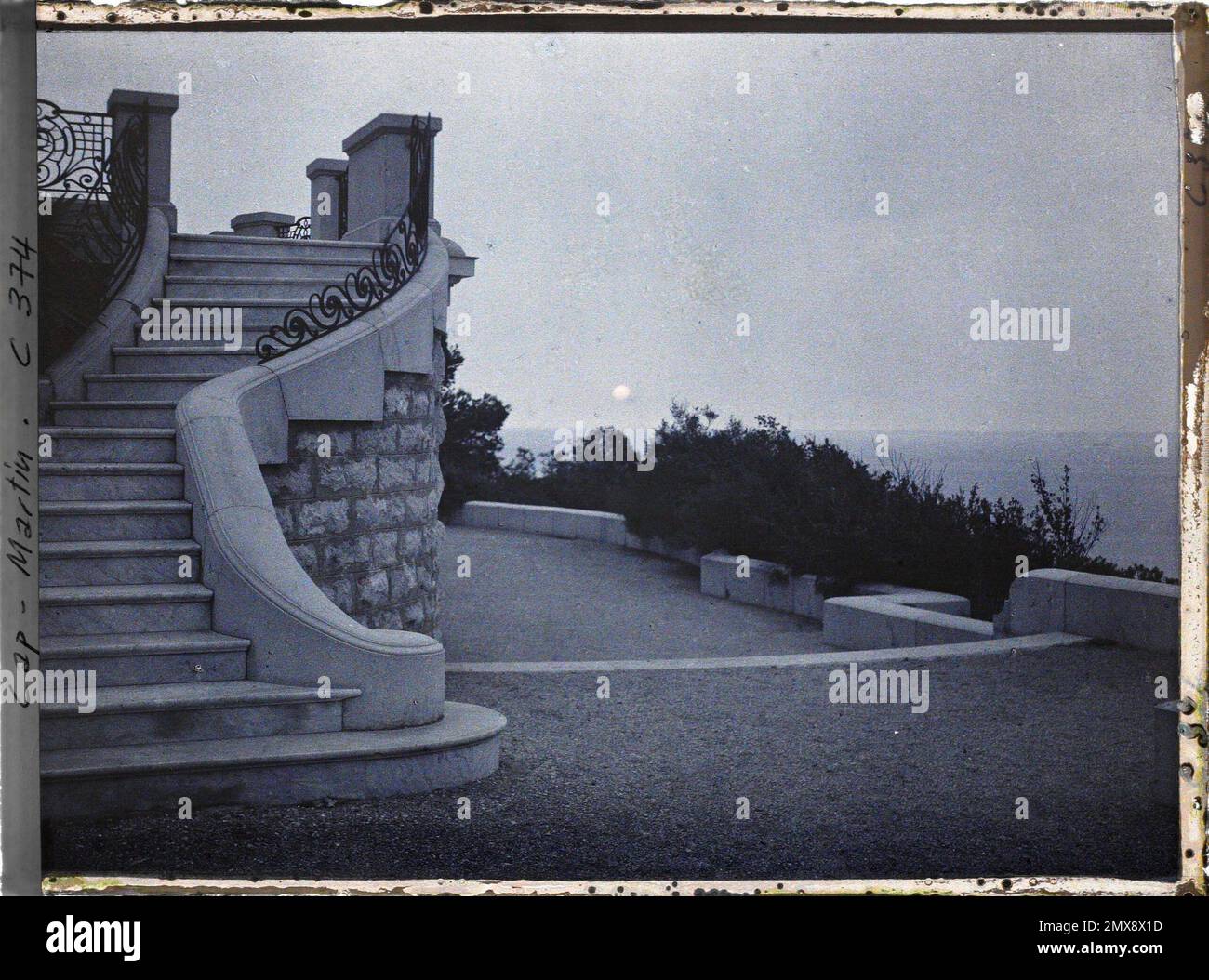 Property of Albert Kahn, Cap Martin, France part of the staircase ...