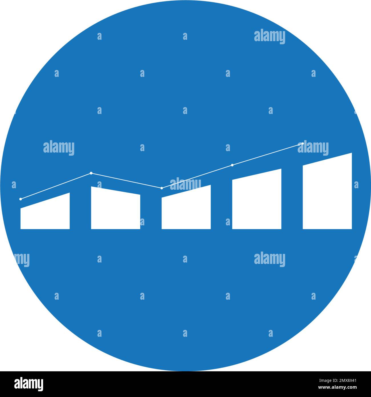 statistics vector icon, infographic chart symbol. Modern, simple flat ...