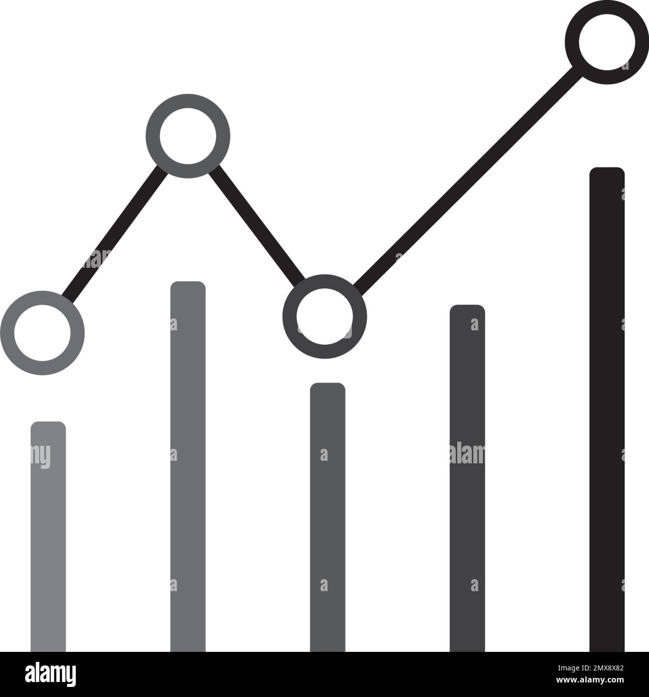 statistics vector icon, infographic chart symbol. Modern, simple flat ...