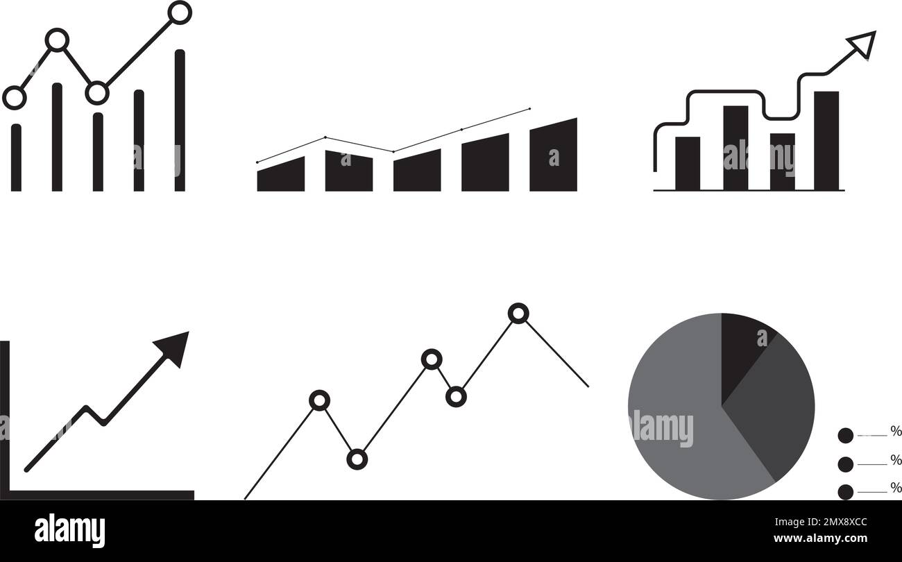 statistics vector icon, infographic chart symbol. Modern, simple flat ...