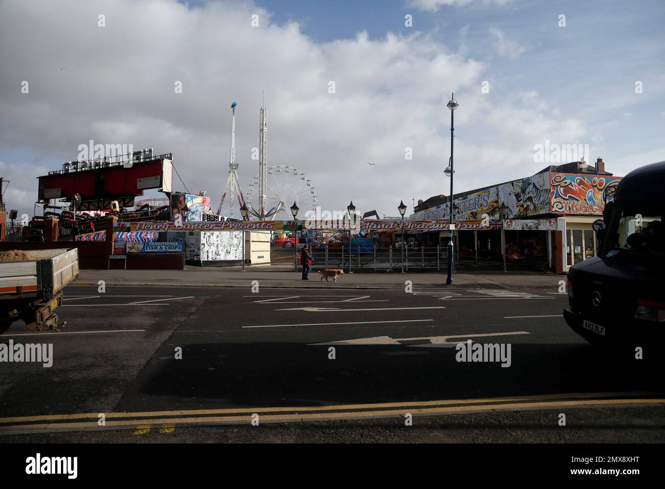 Barry Island Pleasure Park, January 2023. Winter Stock Photo - Alamy
