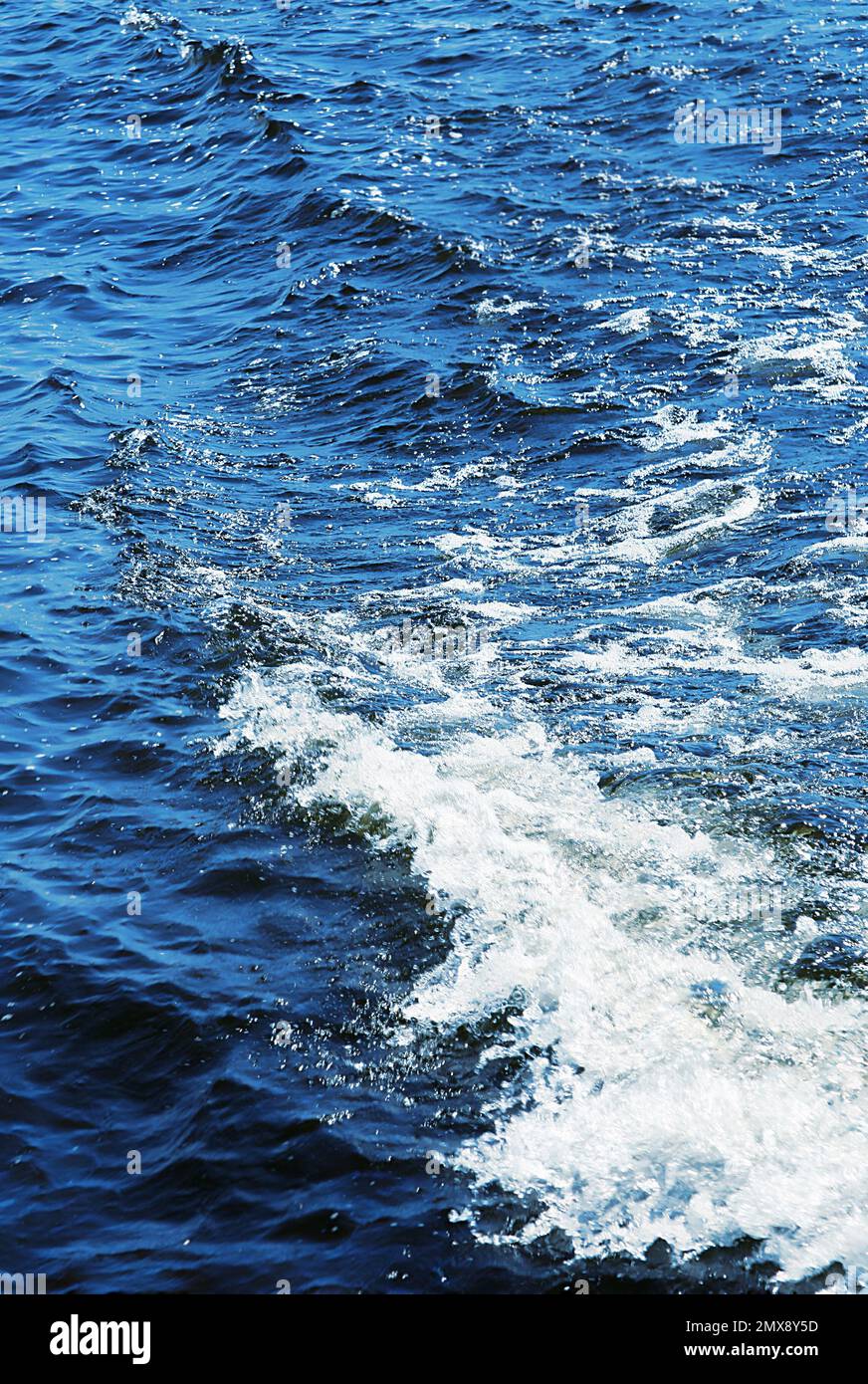 blue water texture with white wave Stock Photo - Alamy