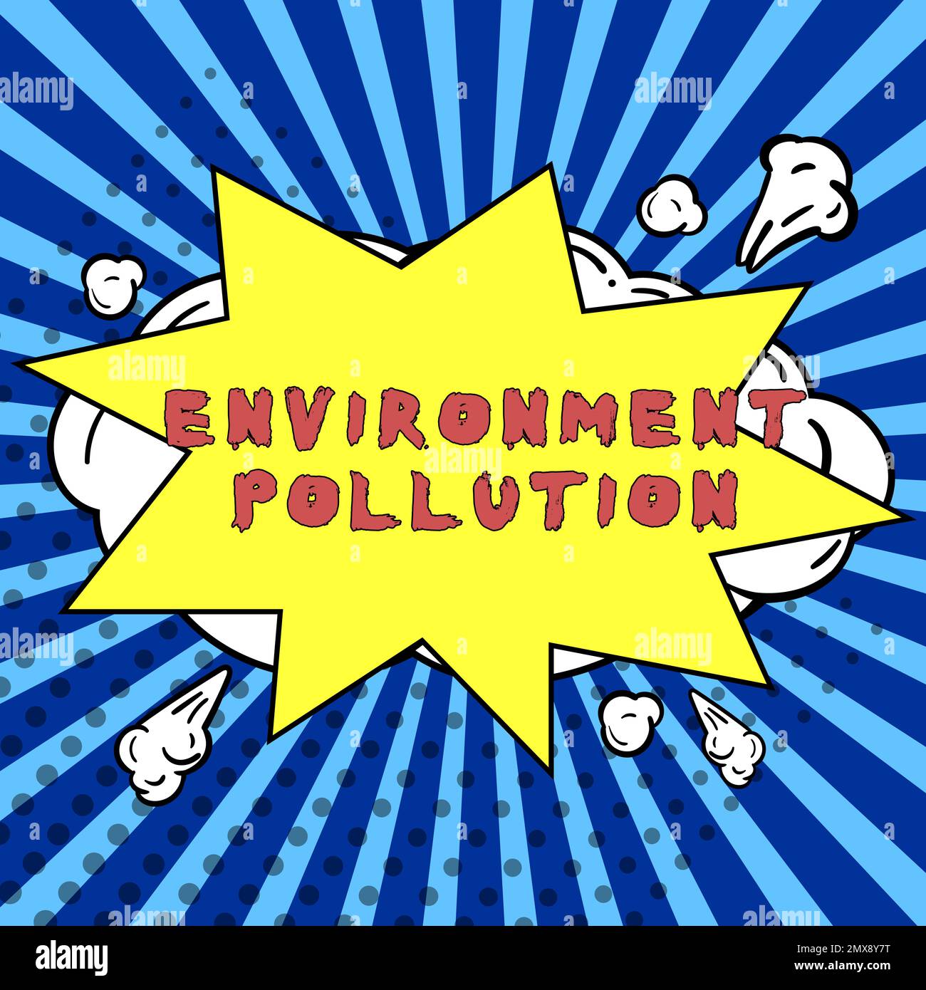 Handwriting text Environment Pollution. Word for observing and studying ...