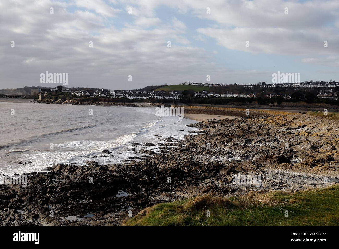 View from Little Island looking towards Watch House Bay and Cold Knap ...