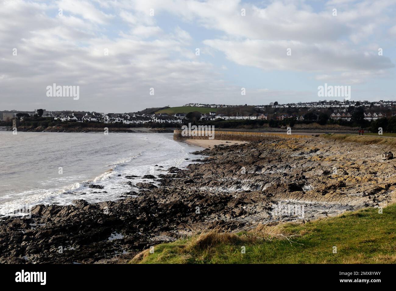 View from Little Island looking towards Watch House Bay and Cold Knap ...