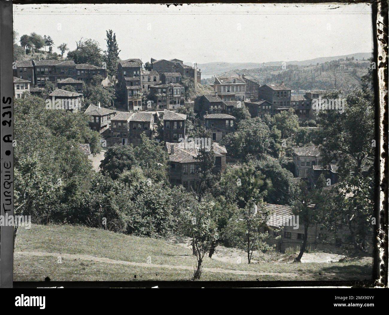 Rumeli Hisar, Turkey Village Panorama , 1913 - Balkans - Jean Brunhes ...