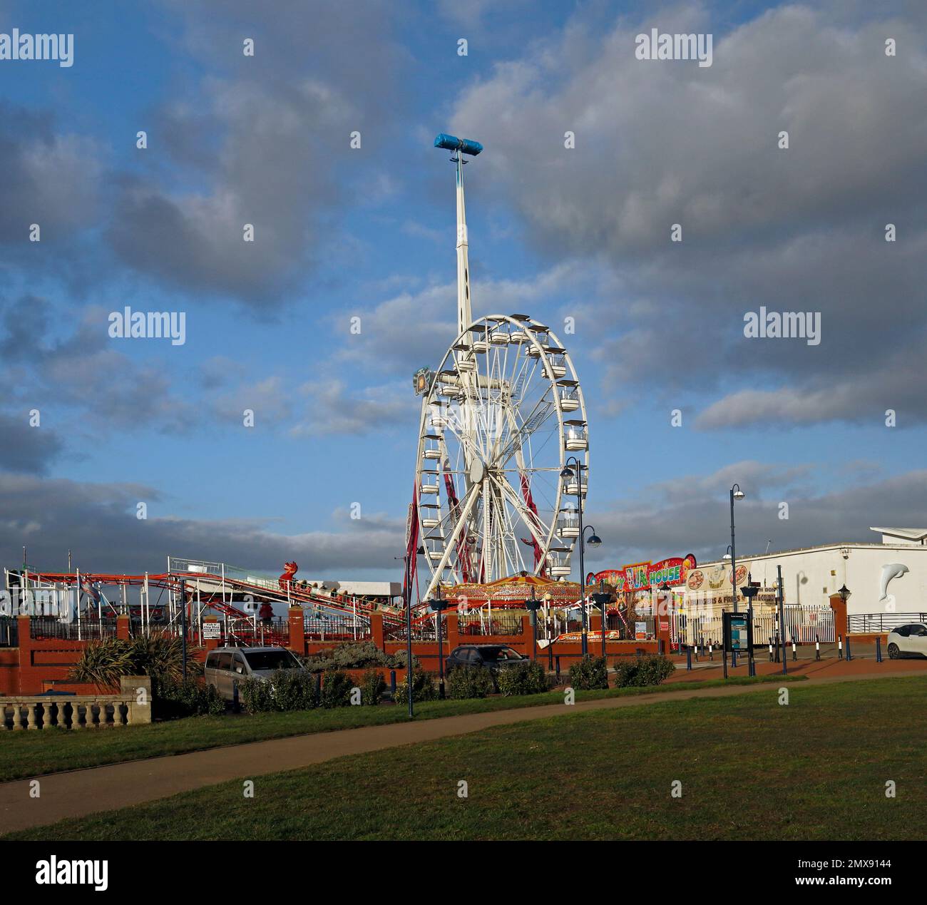 Funfair, Barry Island. January 2023. Winter. cym Stock Photo - Alamy