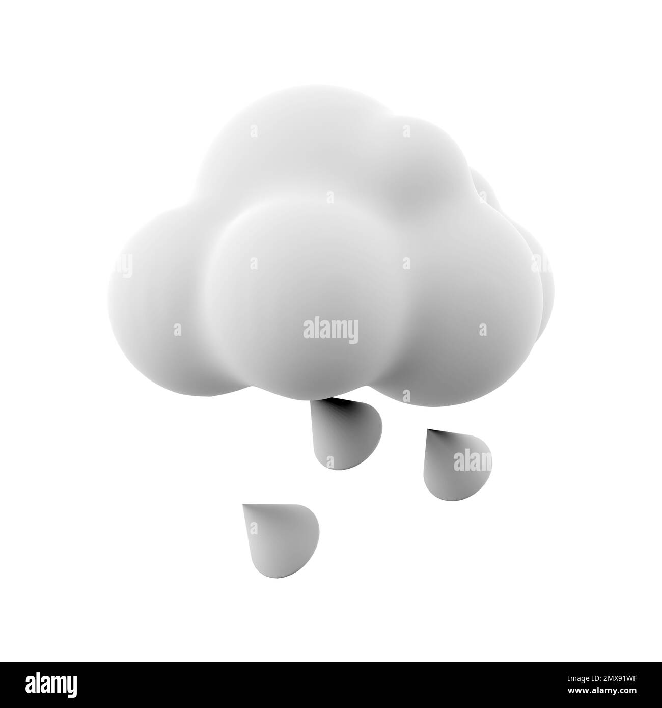 3d rendering hail cloud icon. 3d render weather cloud with hail icon ...