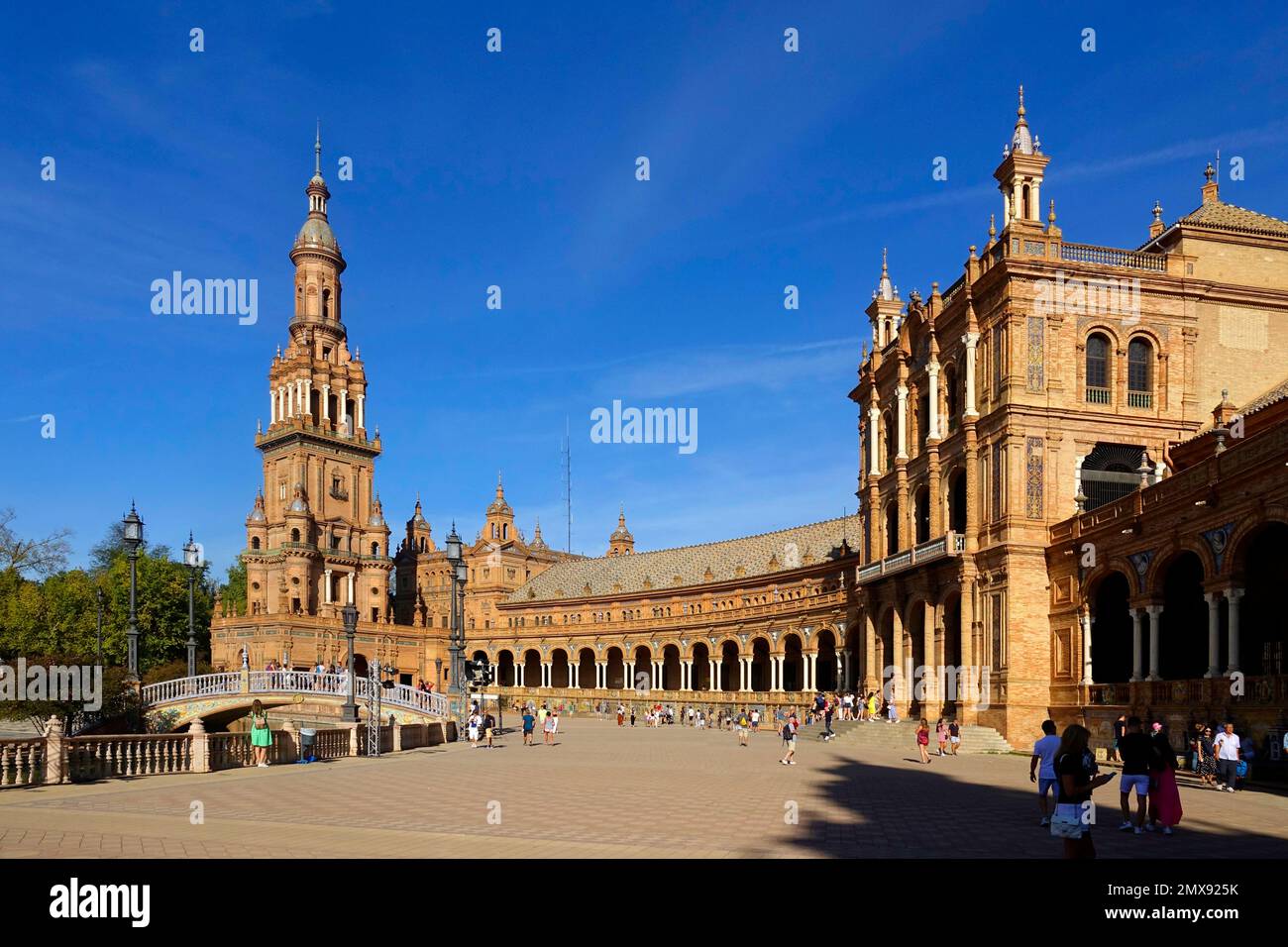 Spanish Square (Plaza de Espana) Seville Spain is the capital and ...