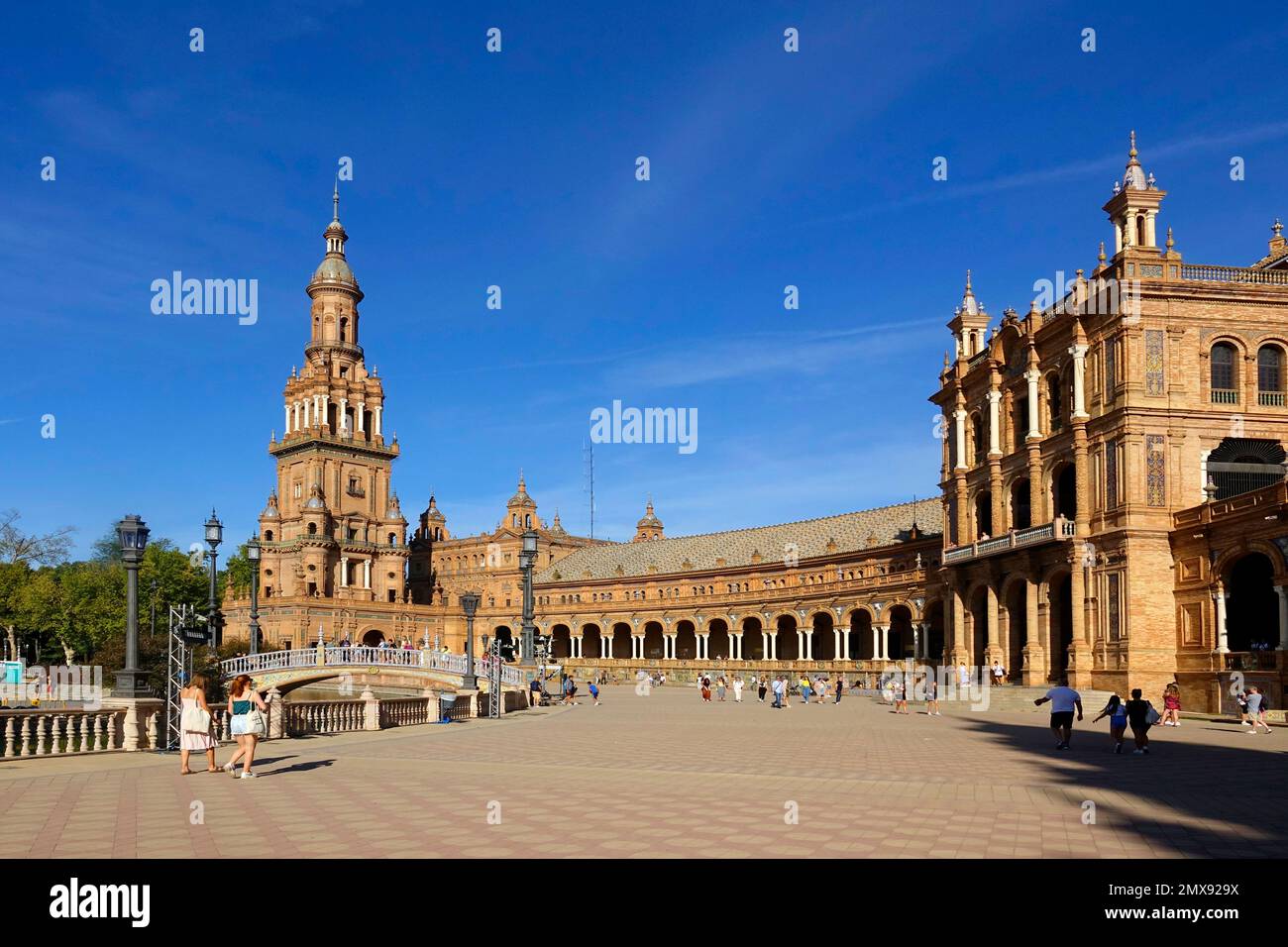 Spanish Square (Plaza de Espana) Seville Spain is the capital and ...